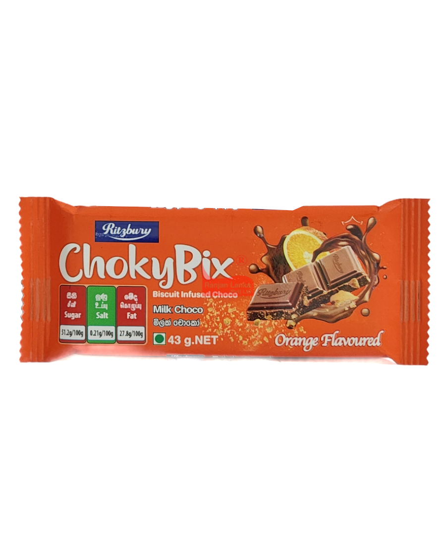 Ritabury Choky Bix Orange Flavoured Milk Choco 43g