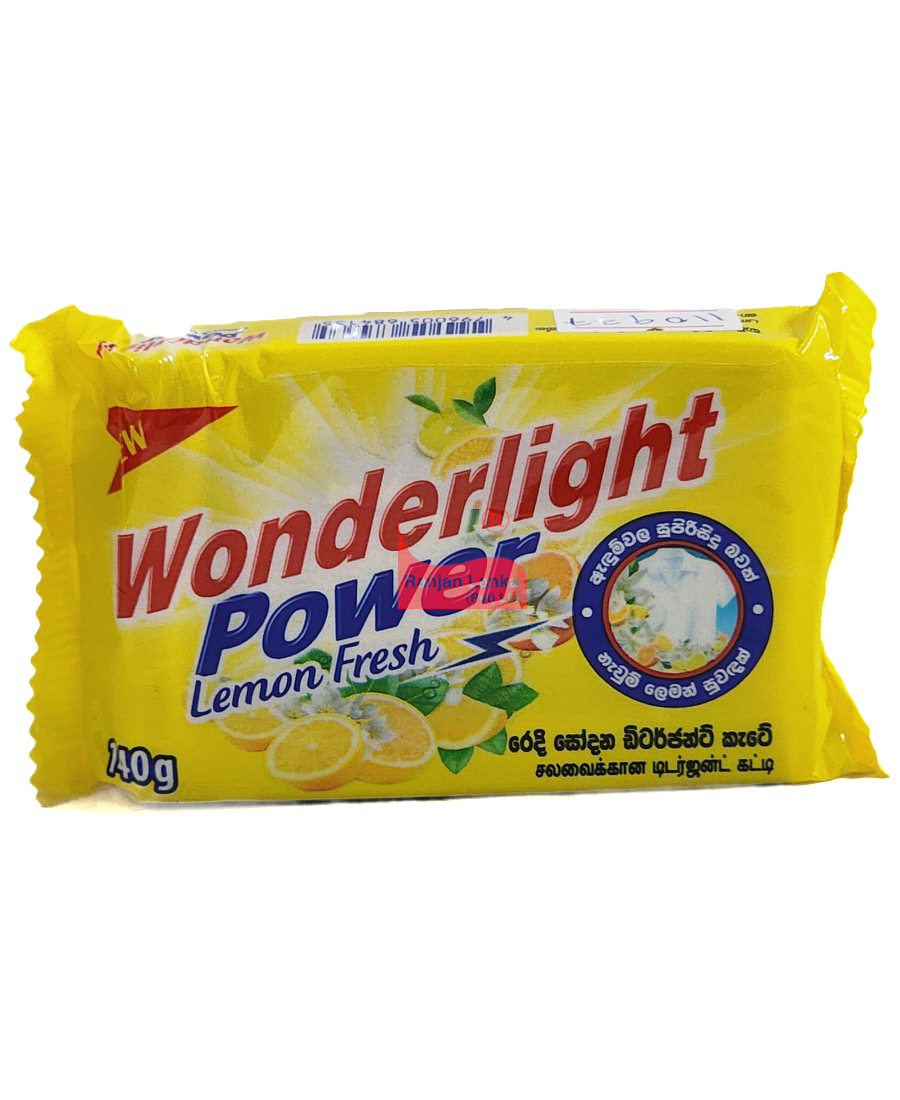 Wonderlight Power Lemon Fresh Detergent Bar 140g